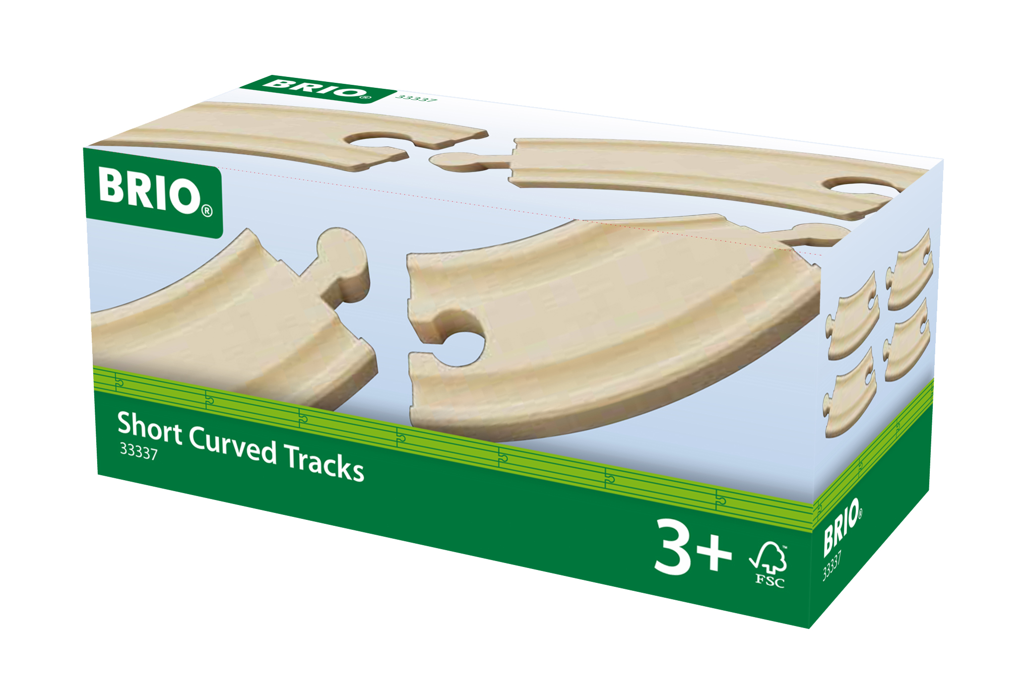 Brio - Short Curved Tracks 33337 - KidzChoice