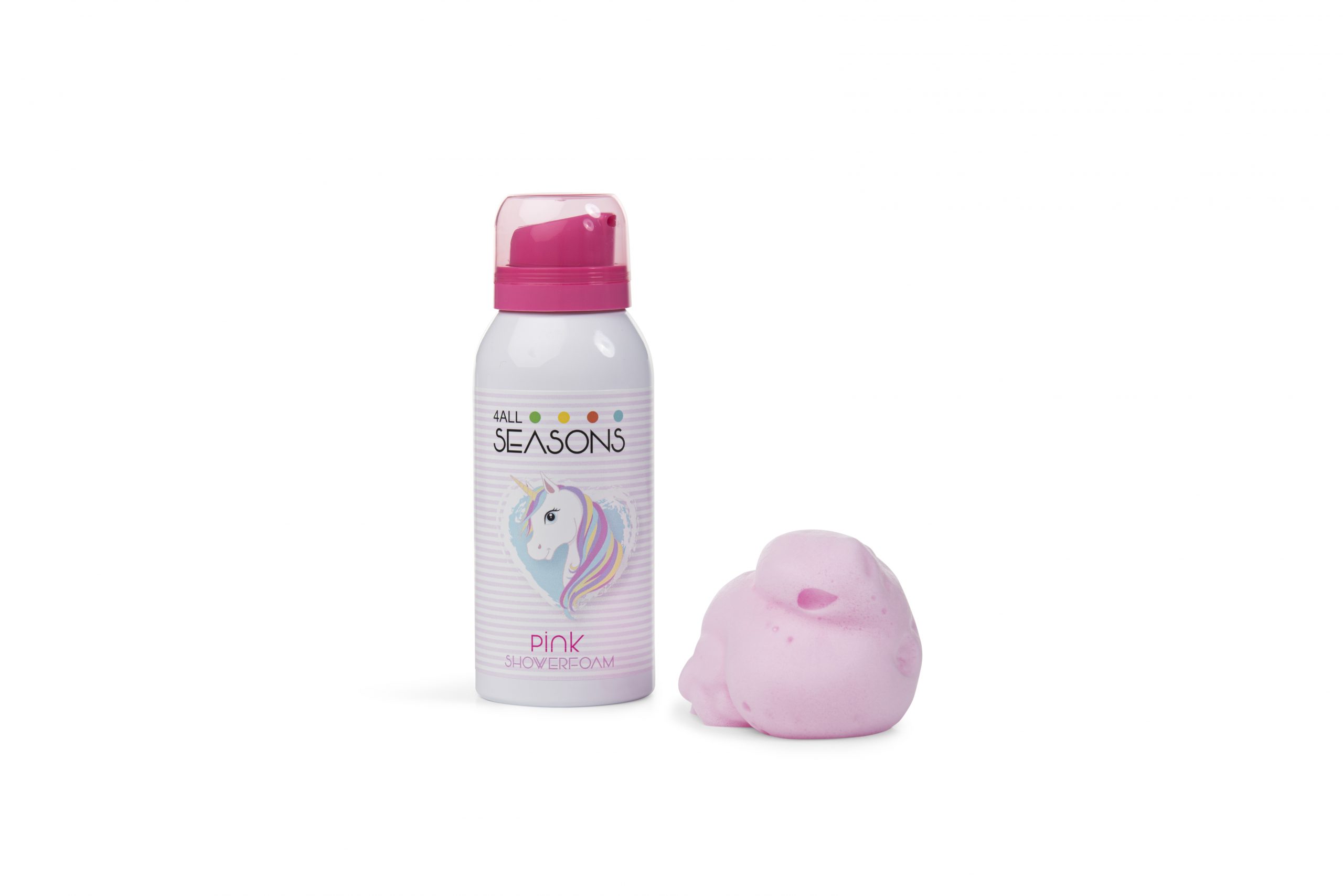 4ALL SEASONS - Shower Foam Pink Unicorn 100ml - KidzChoice
